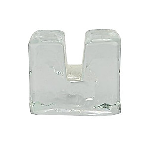 Creative Co-Op Glass Cube Place Card/Photo Holders with Paper Cards, Clear, Set of 6