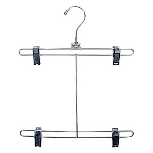 NAHANCO BSH12-50 12" Chrome-Plated Bikini Hanger with Chrome Drop 50 /Carton