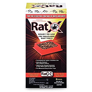 EcoClear Products 620106, RatX Ready-To-Use Pre-Measured 3 oz. Bait Trays, 8-Pack