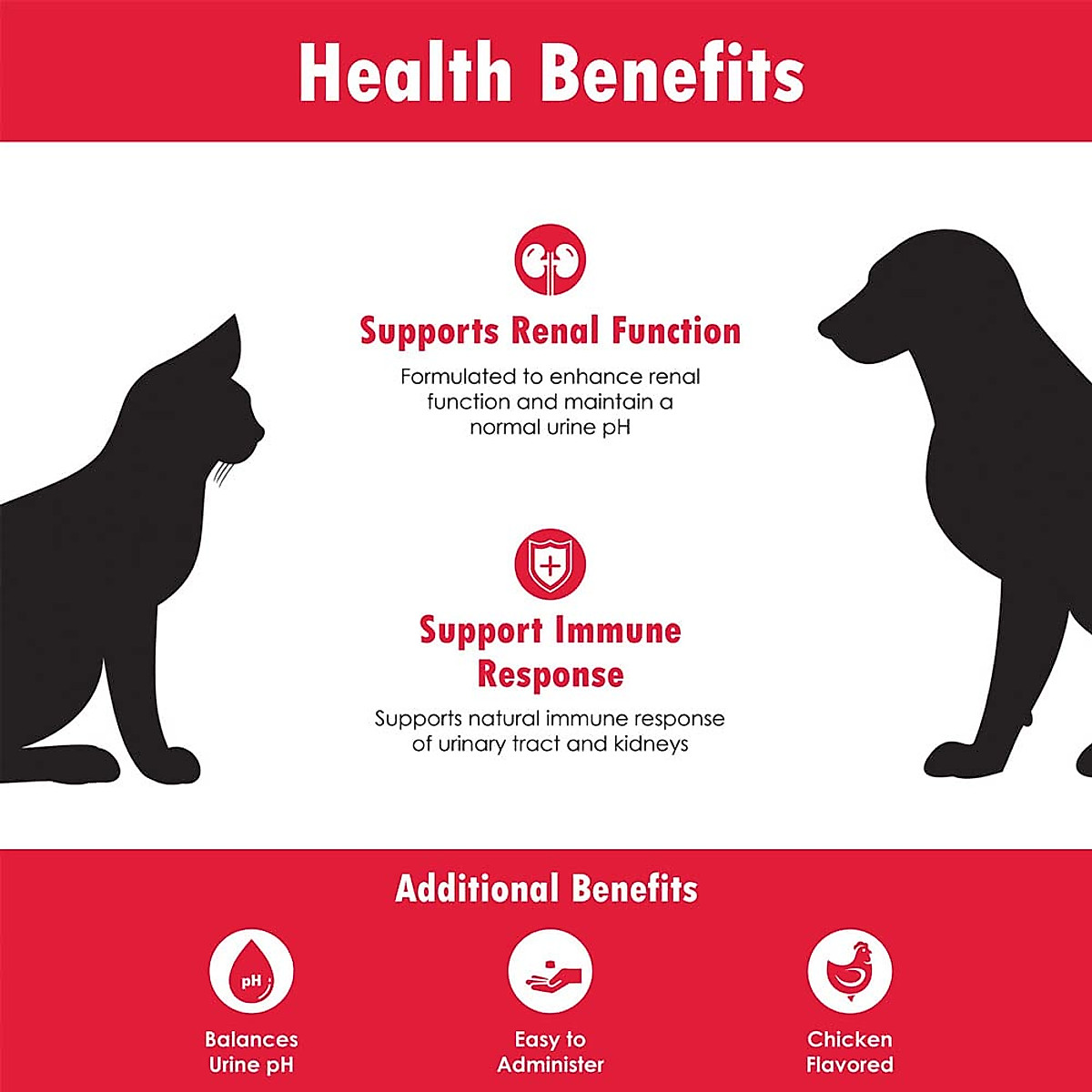 Renakitin Kidney Supplements for Dogs Cats - Contains Chitosan & Calcium Carbonate, Support Optimal Kidney Function, Great Tasting Chicken Flavor, 6.3 oz