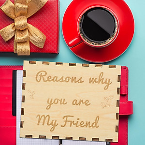 NOLITOY Personalized Sentimental Box Reasons Why You Are My Best Friend Cute Birthday For Her Women Friendship & Bestie