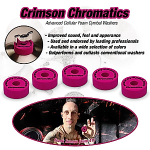 Cympad Chromatics Foam Cymbal Washer Set 40/15mm Crimson