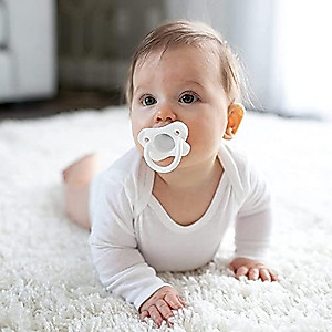 Dr. Brown's HappyPaci 100% Silicone Pacifier, Flexees Beaded Teether Rings, and Lovey Pacifier Holder & Teether Clip, Blue Sloth