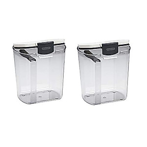 Progressive International Plastic ProKeeper Flour Container, 1 Piece (2 Pack)