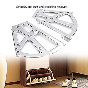 BTER Shoe Rack with Doors, Enclosed Shoe Rack, Sturdy Shoe Rack for Doors Durable Shoe Storage Solid Cabinet Hinge Screws Anti-Rust Hanging Shoe Organizer(Double Layer)