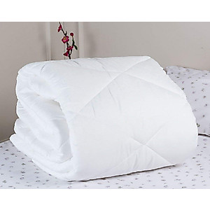 paradise RANFORCE 100% Cotton Minnie and Mickey Mosue Bedding, Polka Dot and Heart Themed Quilt/Duvet Cover Set with Fitted Sheet, Red White, Full/Queen Size (5 Pieces with Comforter)