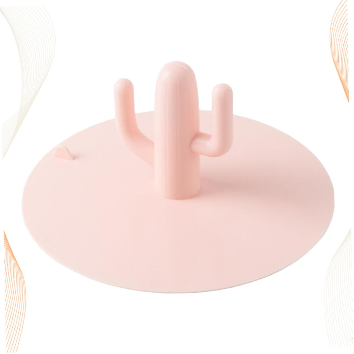 2pcs Bathtub Stopper for Bathroom Round Cactus Shape Plug Silicone Sink Cover Creative Sink Plug Kitchen Accessories Silicone Sink Plug