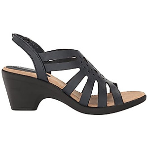 Easy Street Women's JIRA Heeled Sandal, Navy, 9