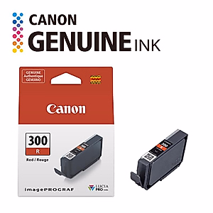 Canon PFI-300 Lucia PRO Ink, Red, Compatible to imagePROGRAF PRO-300 Printer