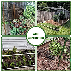 JUNKOGO Garden Netting, 7 x 100 Ft, Safe Against Bird, Squirrel, Deer and Other Pests, Extra Strong Bird Netting for Garden, Garden Fence Net, Protect Vegetables, Plants and Fruit Trees, Green