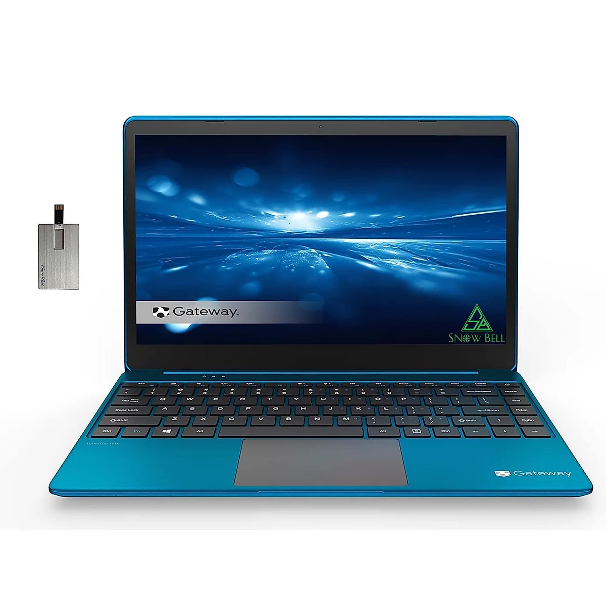 Gateway 2022 14.1” Ultra Slim IPS FHD Display, Intel Core i5-1135G7 Processor, 16GB RAM, 512GB PCIe SSD, Intel Iris Xe Graphics, Camera, Fingerprint Scanner, Bluetooth, Blue, Win 10, 32GB USB Card