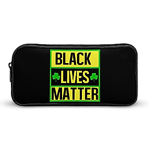 Black Lives Matter Pencil Case Stationery Pen Pouch Portable Makeup Storage Bag Organizer Gift