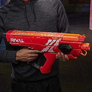 Nerf Perses MXIX-5000 Rival Motorized Blaster (red) - Fastest Blasting Rival System, Up to 8 Rounds Per Second - Rechargeable Battery, Quick-Load Hopper