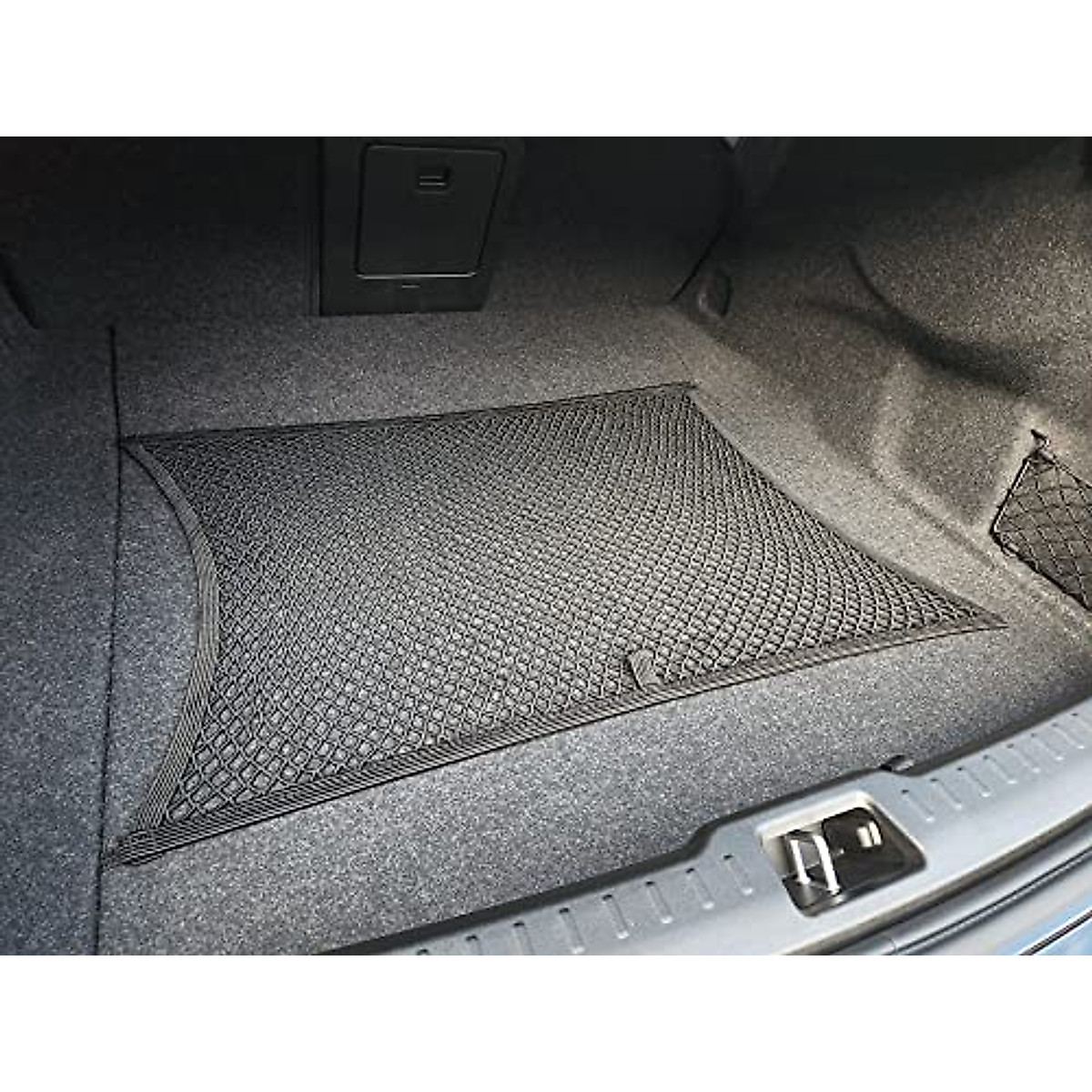 Floor Style Automotive Elastic Trunk Mesh Cargo Net for Volvo S60 B5-2019-2024 - Premium Trunk Organizer and Storage - Luggage Net for Sedan - Car Organizer for Volvo S60 T8
