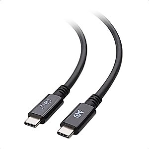 Cable Matters [USB-IF Certified] 40Gbps USB 4 Cable 2.6 ft with 8K Video & 240W Charging, USB4 Cable/USB C Display Cable with PD 3.1 Compatible with Thunderbolt 4, MacBook, XPS, Surface Pro