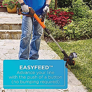 BLACK+DECKER 20V Max String Trimmer/Edger, 12-Inch (LSTE525)
