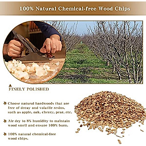 Cocktail Smoker Kit with Torch, Old Fashioned Bourbon Whiskey Smoker Kit with 4 Flavour Wood Chips, Drink Smoking Infuser Kit with Ice Cubes, Whiskey Gifts for Men, Dad,Husband,Fathers Day(No Butane)