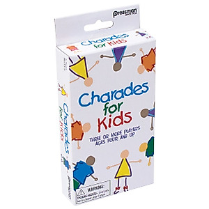 Pressman Charades for Kids Peggable - No Reading Required Family Game Multicolor ,5"
