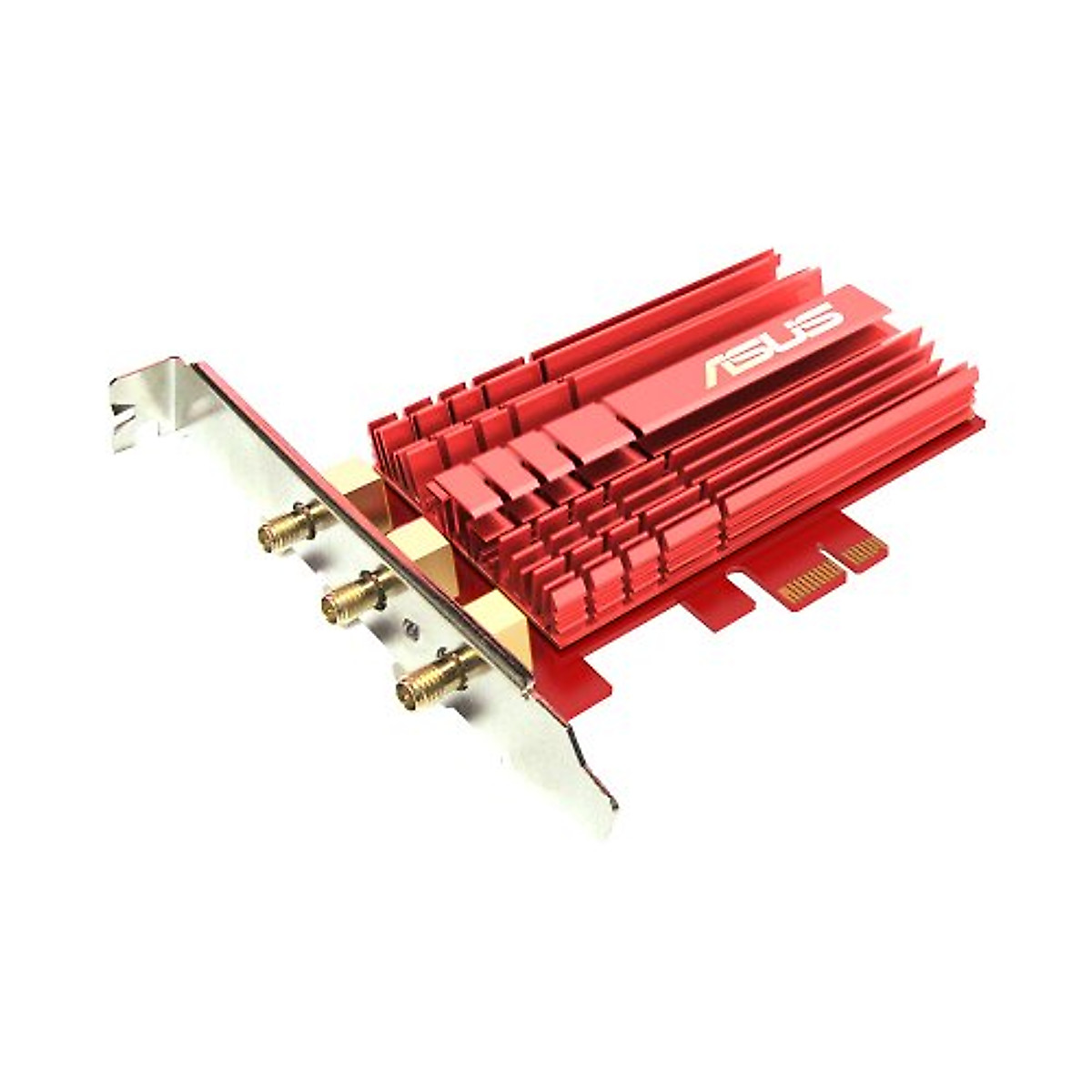 ASUS PCE-AC68 Dual-Band 3x3 AC1900 WiFi PCIe adapter with Heat Sink and External magnetic antenna base allows flexible antenna placement to maximize coverage