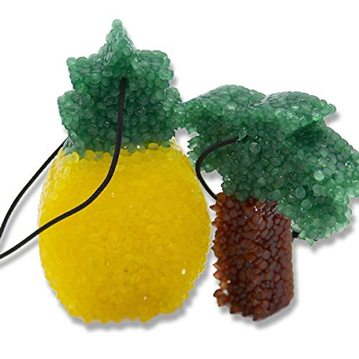 Butt Naked Scented Freshies 2-Pack, Lone Star Candles, Butt Naked, A Delightful Fruity Tropical Blend, 2-Color Palm Tree and Pineapple, Freshies, Air Freshener, Car Freshener