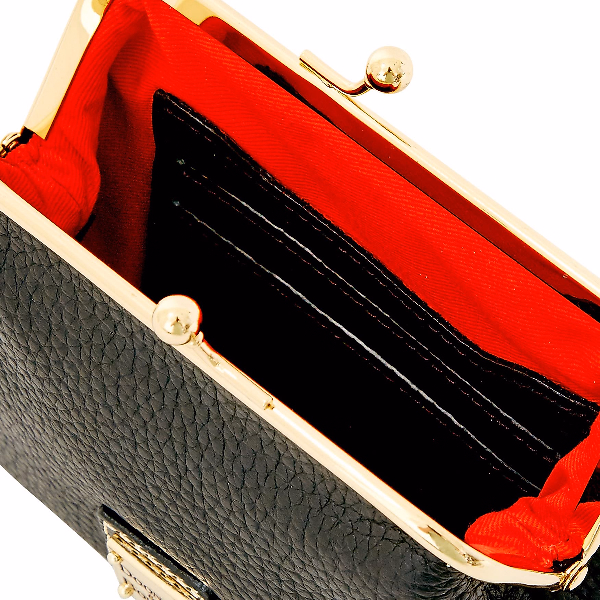 Dooney & Bourke Handbag, Pebble Grain Large Framed Purse Clutch - Midnight Blue