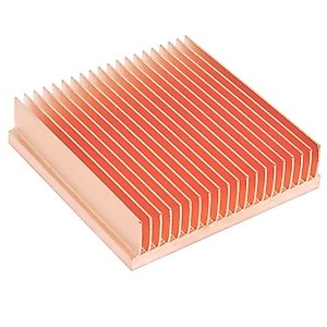 DIY Pure Copper Skiving Fin Heatsink 40x40x10mm / 1.57x1.57x0.39 inches for Electronic Chip IC Cooling