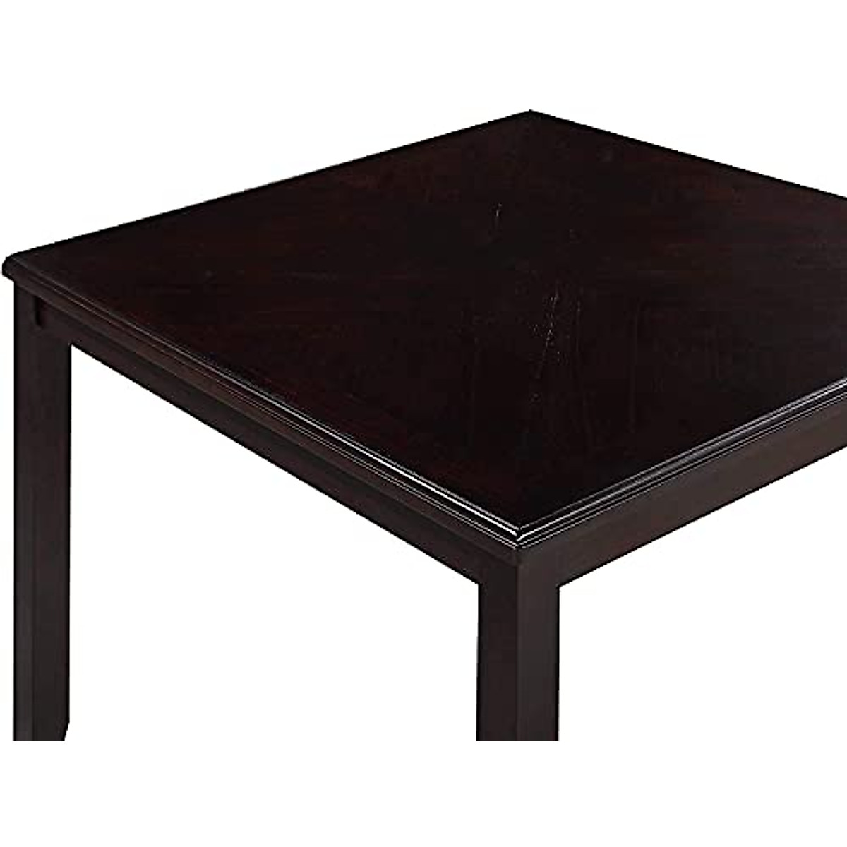 New Classic FURNITURE Gia 5-Piece Table with Four Chairs, Inch, 42" Counter Set, Ebony
