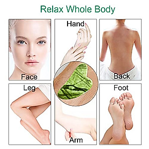 TIGERSTAR Facial Tool, Nature Jade Rose Quartz Gua Sha Massage Tool A Relaxing Gua Sha for Jawline Double Chin, Wrinkles and Pain Relief (Green)