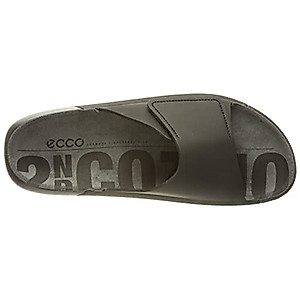 ECCO Women's Cozmo One Band Slide Sandal, Black, 9-9.5