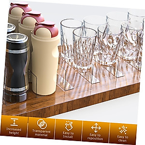 FONDOTIN 10pcs Commodity Divider Magnetic Shelf for Closet Book Wallet Supermarket Fridge Divider Dividers for Bedroom Clear Label Holders Cabinet Shelf Door Goods Ceramics Girl Toy Plastic