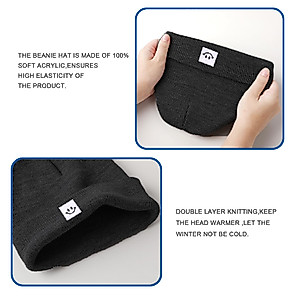 PLIOPYIK Newborn Baby Beanie Hat Knit Warm Hats for Toddler Child Kids Girls Boys 24-120Months