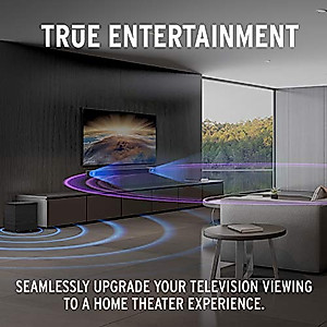 Klipsch Cinema 400 Sound Bar + 8Inch Wireless Subwoofer with HDMIARC,Black