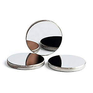 Cloudray Mo Mirror Dia 25mm (0.98 Inch) Thk 3mm (0.12 Inch) for CO2 Laser Engraving Cutting Machine Pack of 3PCS
