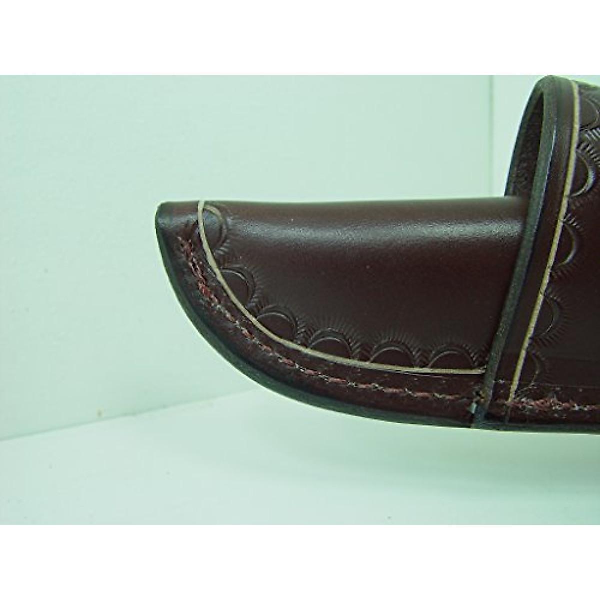 Custom Leather Cross Draw Knife Sheath That Fits a Buck 113 Knife NOT for Sale