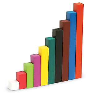 Learning Resources Cuisenaire Rods Multipak Wooden Rods, Six Sets of 74