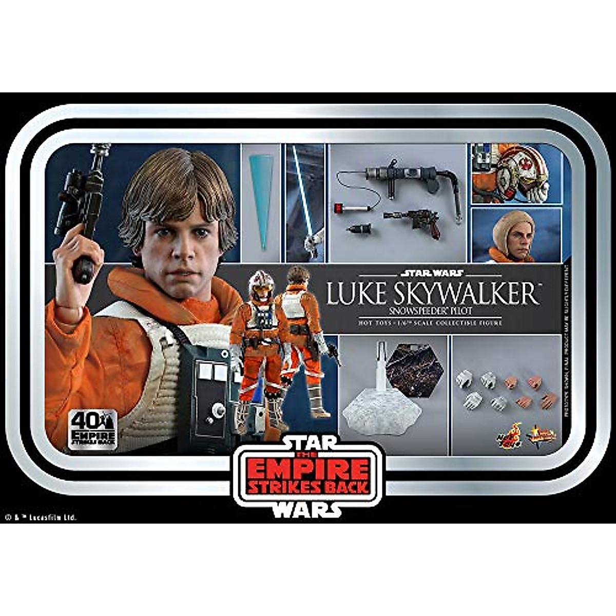 Hot Toys Star Wars The Empire Strikes Back 11 Inch Action Figure 1/6 Scale - Luke Skywalker Snowspeeder Pilot 906711