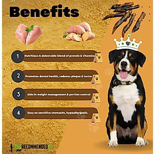 Vet Recommended Premium Chicken Wrapped Sweet Potato Jerky Treats - 10 Count | Made with Real Chicken and Sweet Potato, Easily Digestible, Long Lasting | Size 90 Grams
