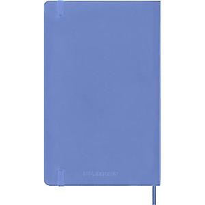 Moleskine Classic Notebook, Soft Cover, Large (5" x 8.25") Ruled/Lined, Hydrangea Blue, 192 Pages
