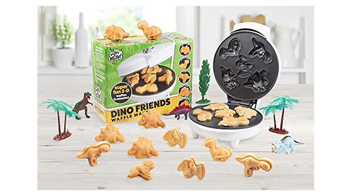 Dinosaur Mini Waffle Maker - 5 Fun Dino Shapes for Breakfast