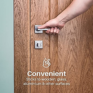 Inaya Child Proof Door Lever Lock - Door Handle Lock - 3M Adhesive - Minimalist Design - No Drilling Child Safety Door Handle Locks (2 Pack)