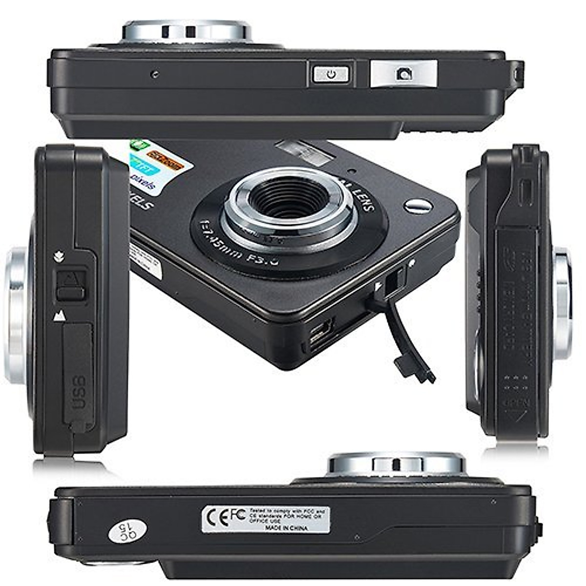 Digital Camera, AbergBest Mini Kids Digital Cameras for Teens with 8X Zoom HD 720P Compact Camera with LCD Screen for Students, Boys, Girls, Kids