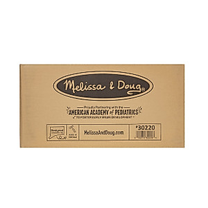 Melissa & Doug Toddler-Sized Kids White Wooden Furniture - Table and 4 Chairs