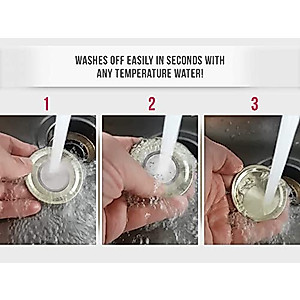 MESS Dissolvable Canning Labels for Jars – 200 Dissolvable Mason Jar Labels - Dissolvable Food Labels for Containers - Jam Homemade Canning Jar Labels Stickers - Removable Mason Jar Labels 2" Granite