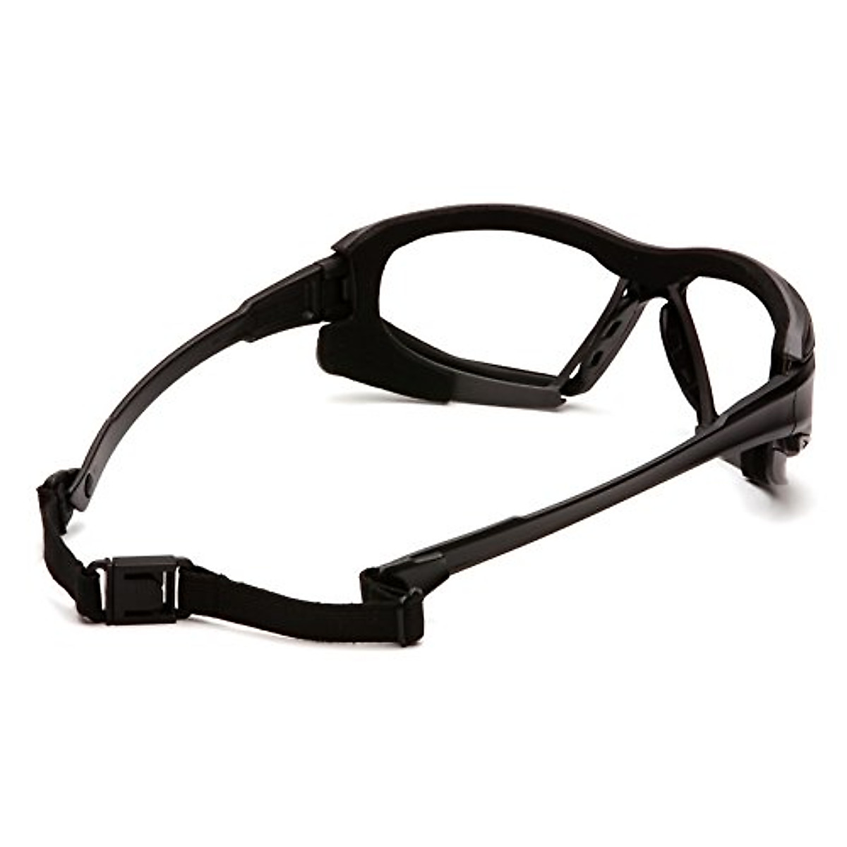 Pyramex Safety Highlander XP Eyewear, Black-Gray Frame/Clear Anti-Fog Lens