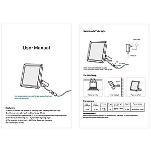 ACKE LED Grow Lights Full Spectrum,Plant Lights，Growing Lamps 12W for Indoor Plants,Hydropoincs
