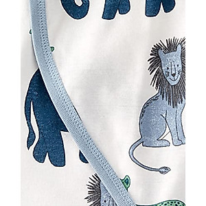 little planet by carter's unisex-baby Organic Cotton Wrap Sleep & Play, Safari, Newborn