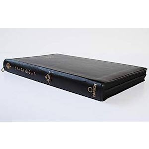 Biblia Reina Valera 1960 letra grande. Símil piel negra, cremallera, tamaño manu al / Holy Bible RVR 1960. Handy Size, Large Print, Leathersoft, Zipp