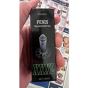 Enlargement Oil for Men, Body Area Massage Enlarge Oil, Growth and Thickening, 0.34 Fl Oz by Tonisaberey (Pack of 1)