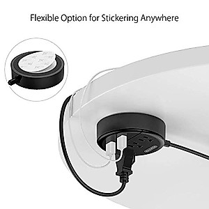 NTONPOWER Travel Power Strip with USB Bundle, 3 Outlet Flat Plug Power Strip and 2 Outlet Small Power Strip Extension Cord, Compact Charging Station for Cruise Ship, Nightstand, Home and Office, Black