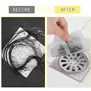 Disposable Floor Drain Filter Stickers,2024 4 Inch Shower Drain Cover Hair Catcher Shower Drain Mesh Stickers for Bathroom Laundry Bathtub Kitchen (20)